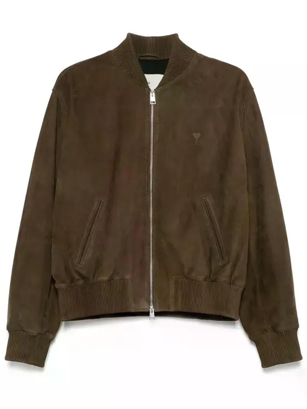 Ami Suede Bomber Jacket