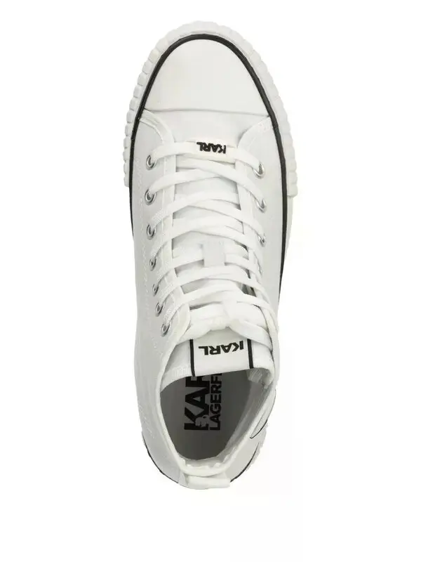 Karl Lagerfeld Logo-patch Sneakers - White