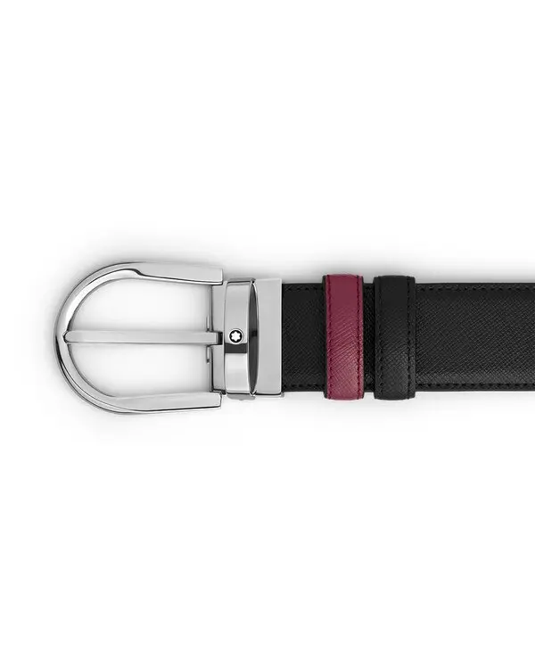 Montblanc Reversible Leather Belt - Black