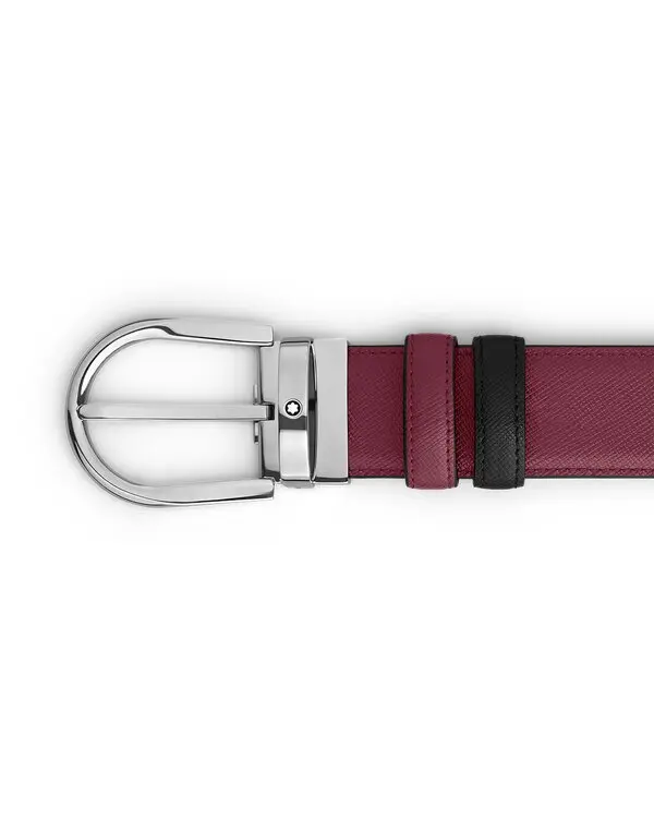 Montblanc Reversible Leather Belt - Black