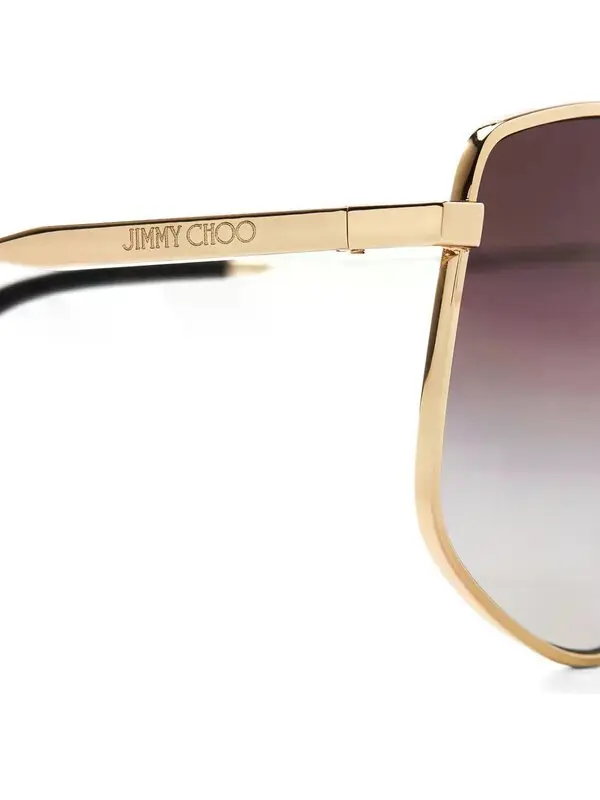 JIMMY CHOO Alyssa Sunglasses - Gold