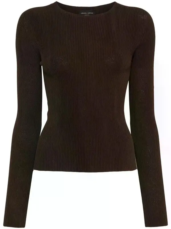 ROBERTO COLLINA Fine-ribbed Top