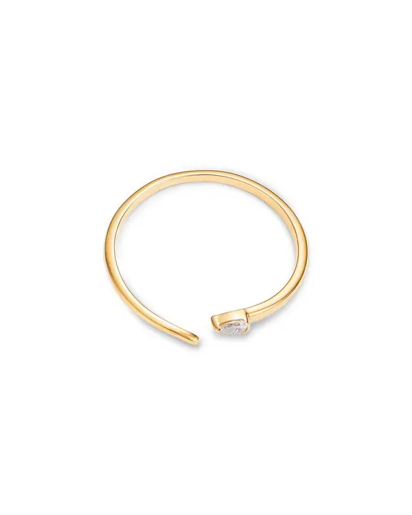 MOON & MEADOW 14k Yellow Diamond Coil Ring