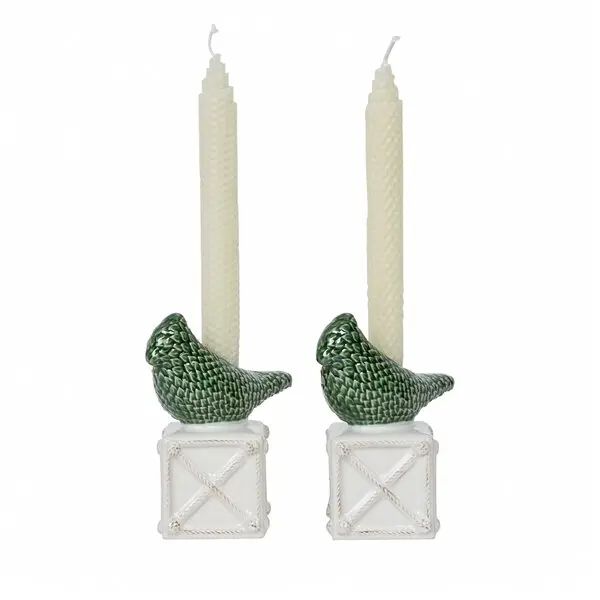 JULISKA Berry & Thread Bird Topiary Candlesticks, Set Of 2