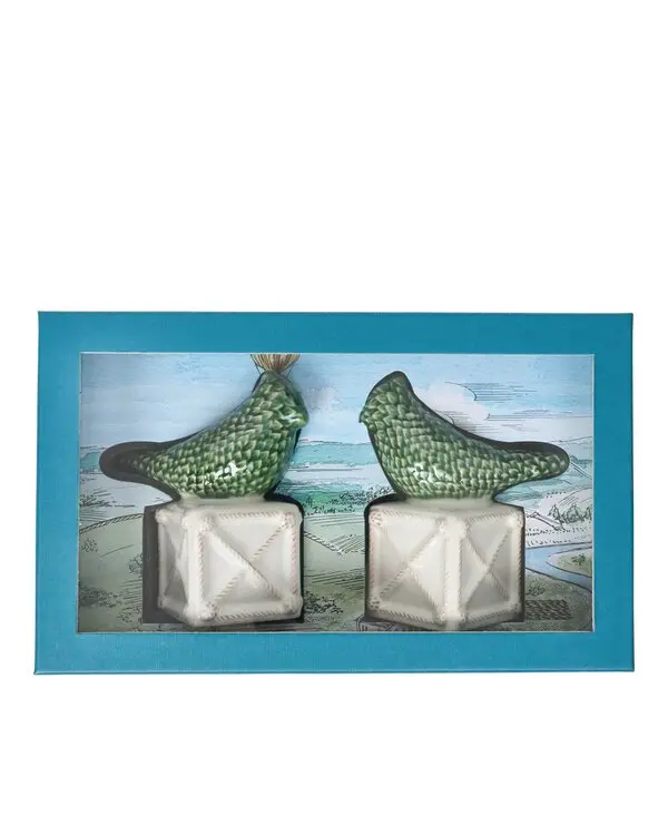 JULISKA Berry & Thread Bird Topiary Candlesticks, Set Of 2