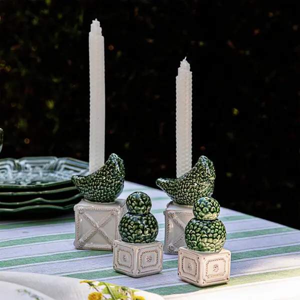 JULISKA Berry & Thread Bird Topiary Candlesticks, Set Of 2