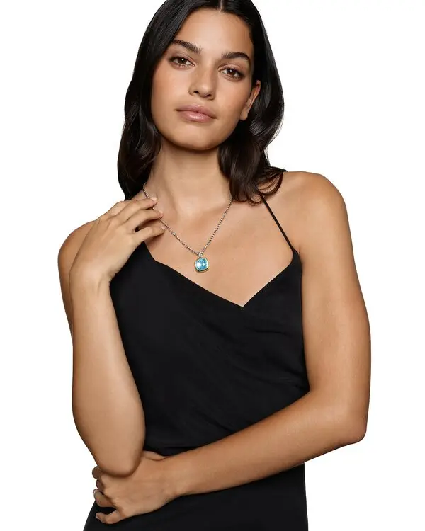 David Yurman Albion Pendant In Sterling And 18k Yellow Gold - Silver