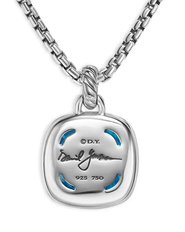 David Yurman Albion Pendant In Sterling And 18k Yellow Gold - Silver