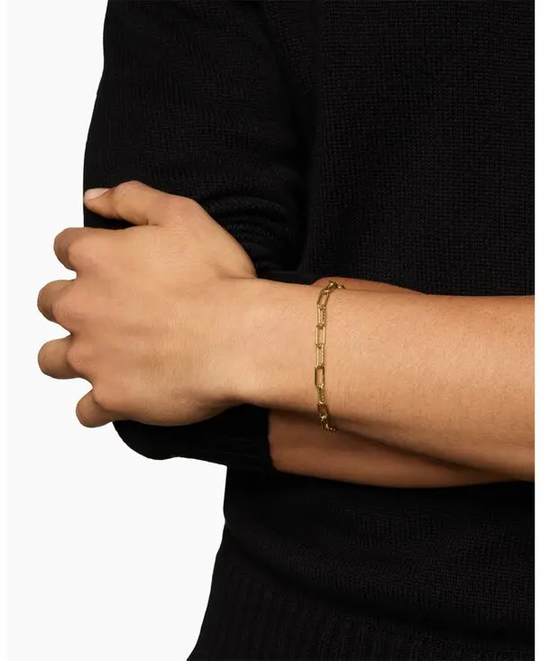 David Yurman Dy Madison Chain Bracelet In 18k Yellow