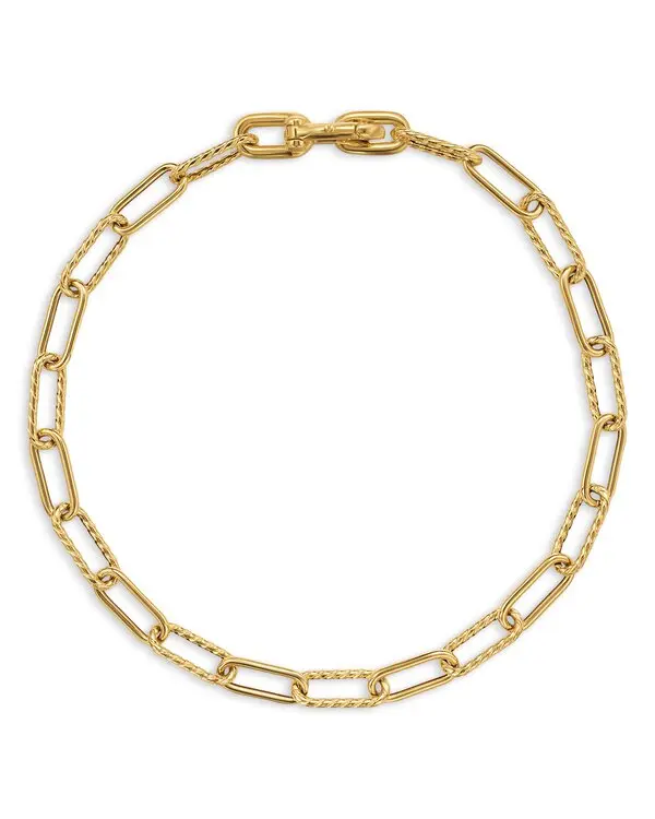 David Yurman Dy Madison Chain Bracelet In 18k Yellow