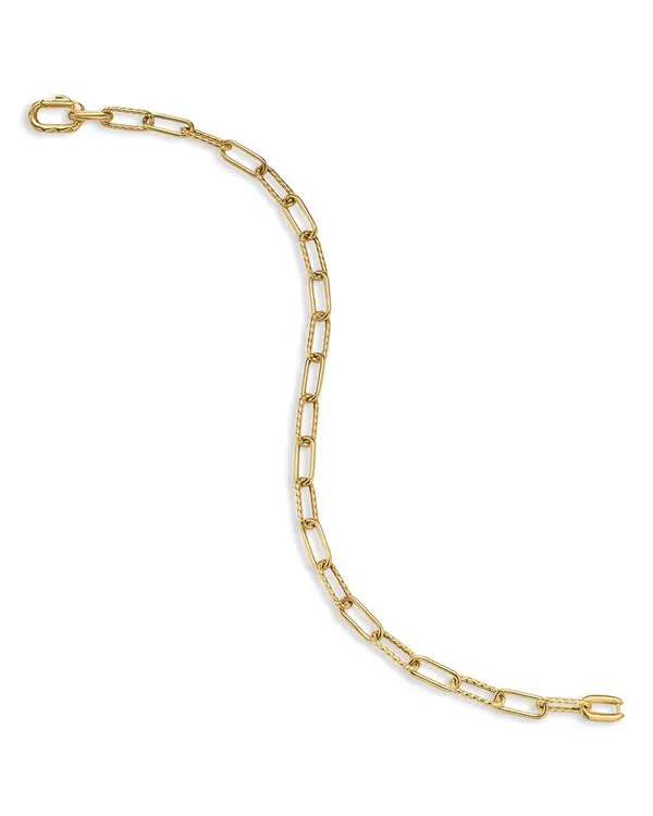 David Yurman Dy Madison Chain Bracelet In 18k Yellow
