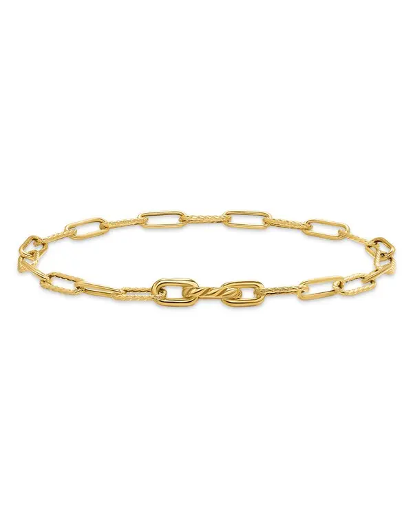 David Yurman Dy Madison Chain Bracelet In 18k Yellow