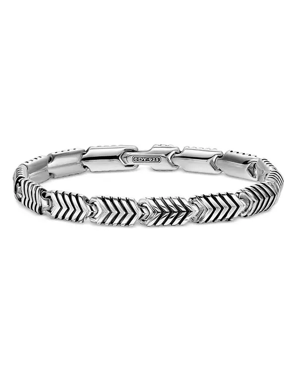 David Yurman Chevron Link Bracelet - Silver