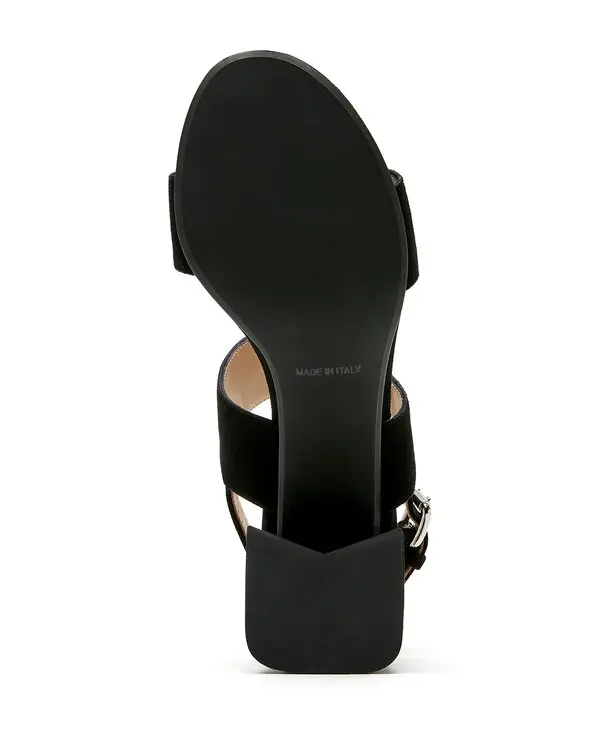 La Canadienne Flemming Suede Sandals - Black