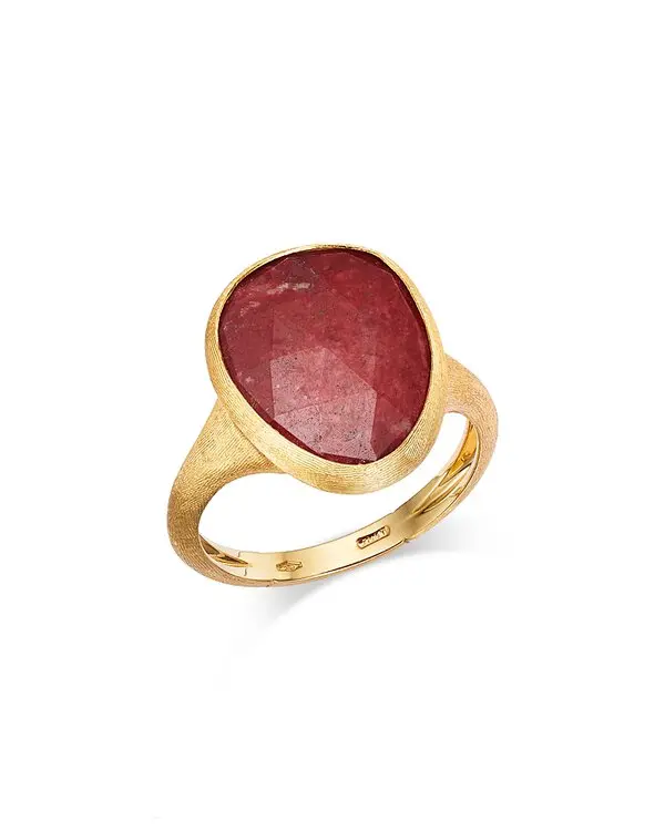 Marco Bicego 18k Yellow Gold Lunaria Thulite Ring - Thulite/gold