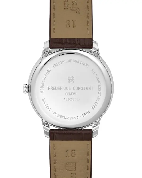 FREDERIQUE CONSTANT Moneta Moonphase Watch, 37mm - White/black