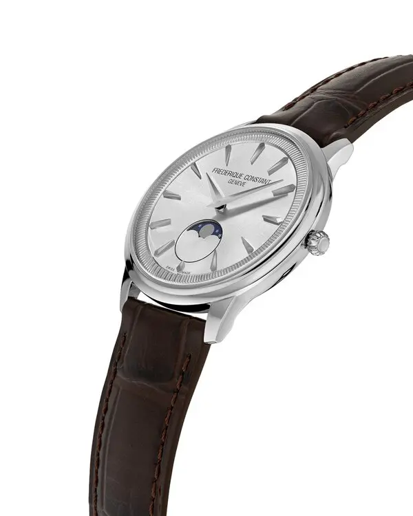 FREDERIQUE CONSTANT Moneta Moonphase Watch, 37mm - White/black