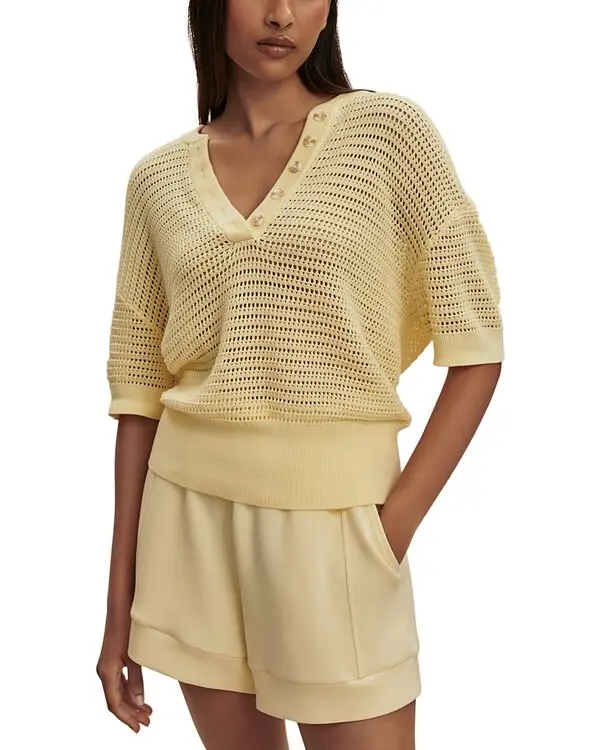 Varley Callie Knit Top - Anise Flow