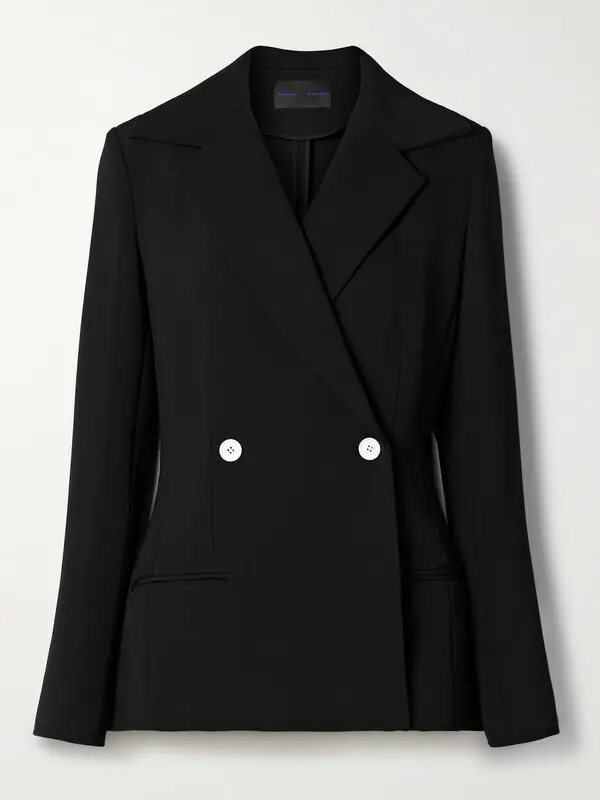 Proenza Schouler Marine Double-breasted Twill Jacket