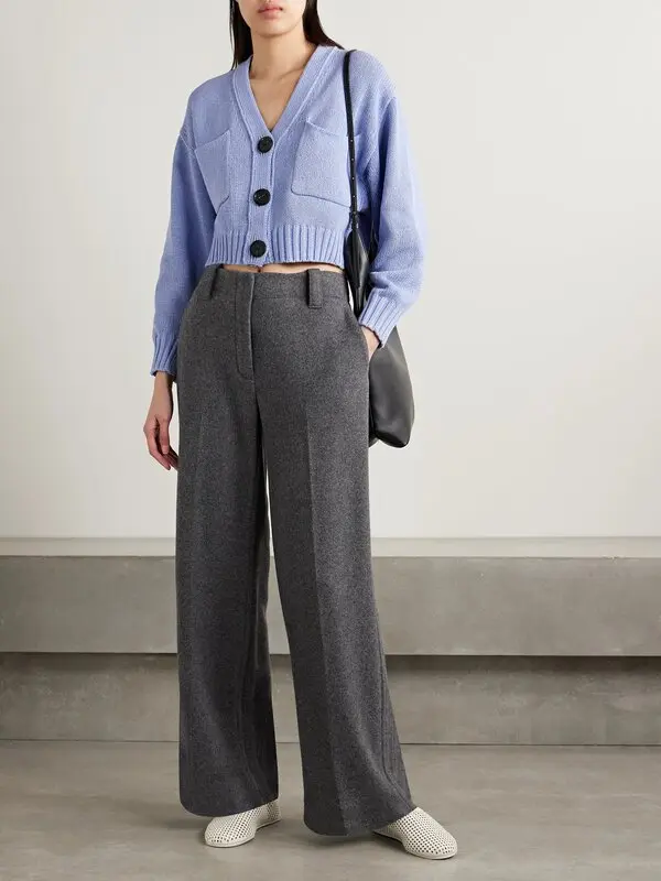 Proenza Schouler Sofia Cropped Cotton-blend Cardigan