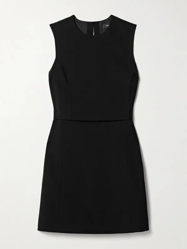 Theory Layered Crepe Mini Dress
