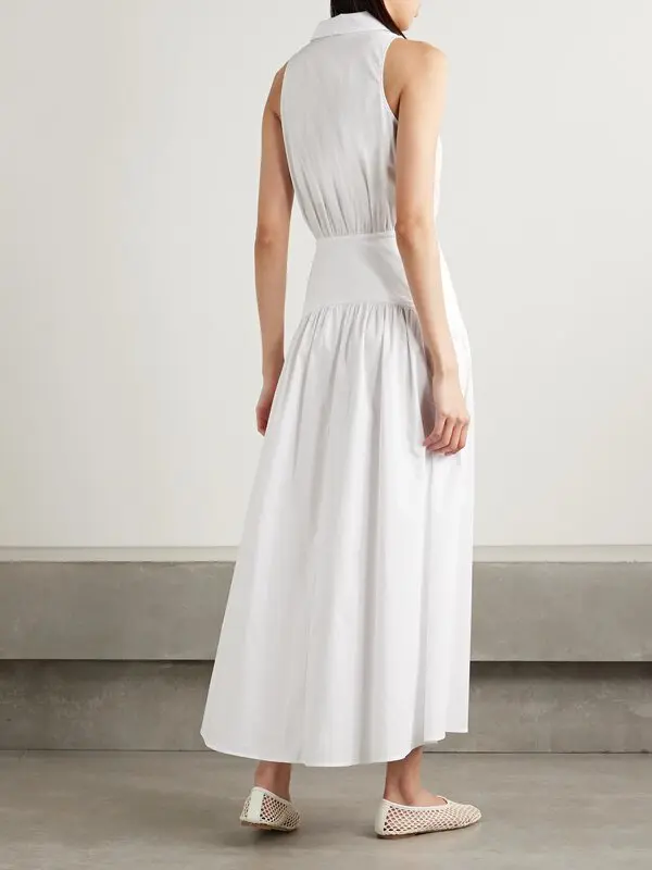 Staud Romy Gathered Maxi Dress