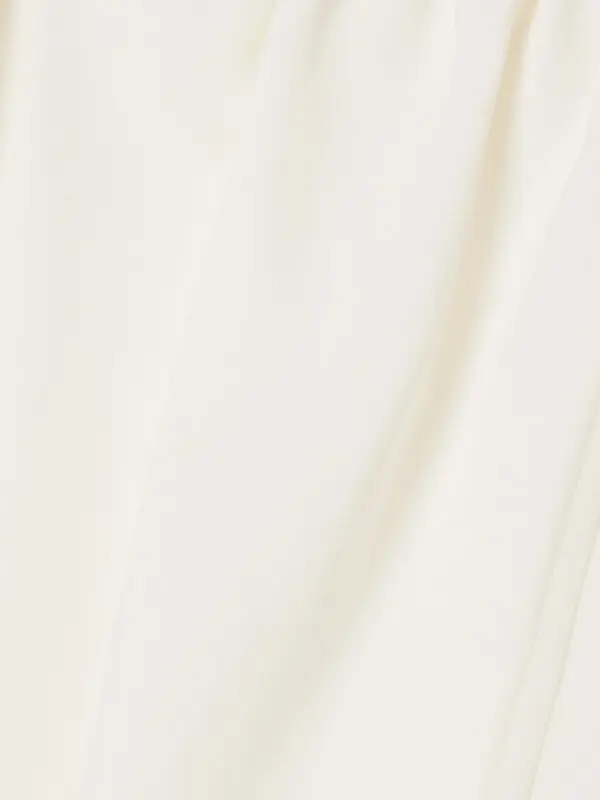 Staud Stroll Wide-leg Crepe Pants - Neutrals