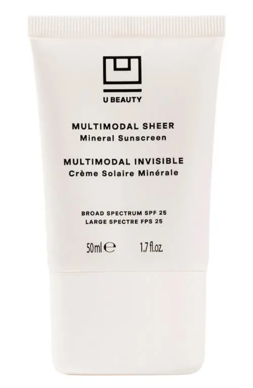 U BEAUTY Multimodal Sheer Mineral Sunscreen Spf 25 - No Color