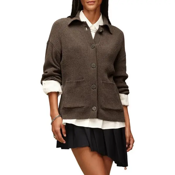 UGG Junipher Cozy Knit Lite Cardigan - Dense Smoke
