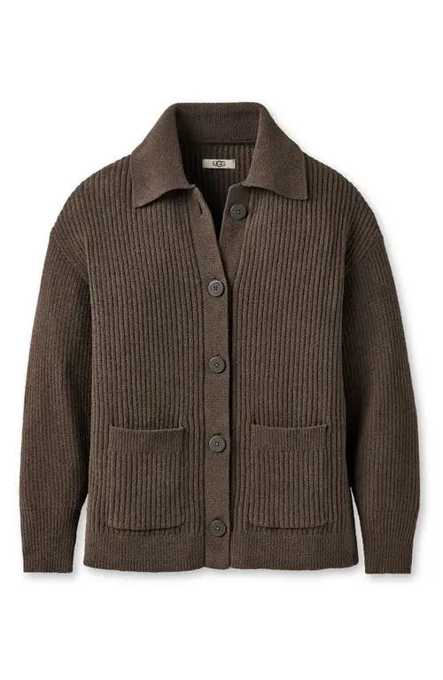 UGG Junipher Cozy Knit Lite Cardigan - Dense Smoke
