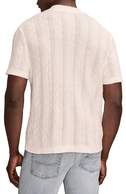 Lucky Brand Textured Button-up Polo Sweater