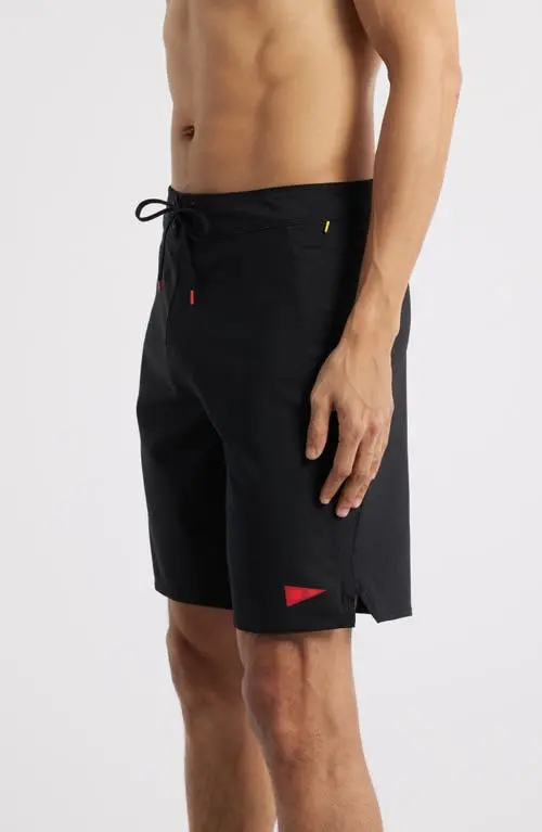 FLORENCE Standard Issue Water Repellent Board Shorts - Black