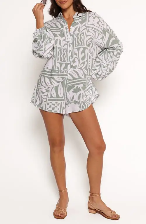 PETAL & PUP Tansy Abstract Printed Romper