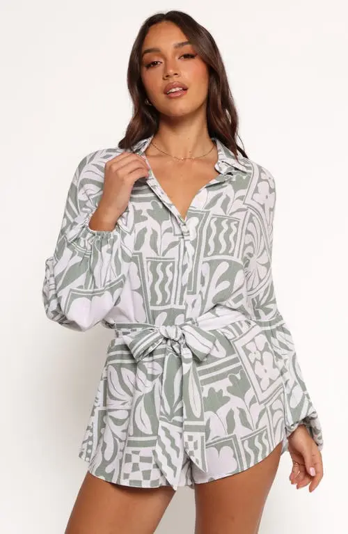 PETAL & PUP Tansy Abstract Printed Romper