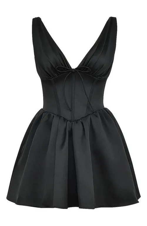 House Of Cb Emmeliette Corset Mini Dress - Black