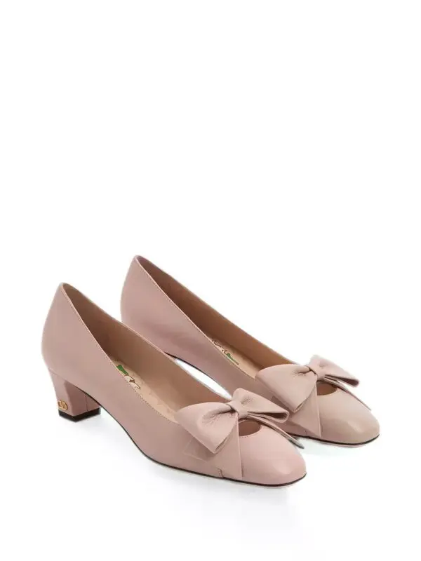 Valentino Garavani Kidskin Bow Pumps - Pink
