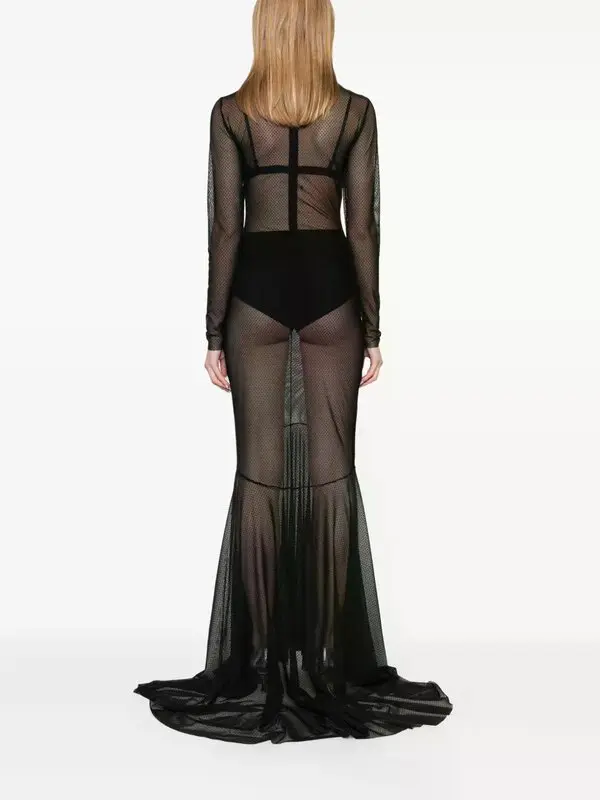 ATU BODY COUTURE Point D'esprit Maxi Dress