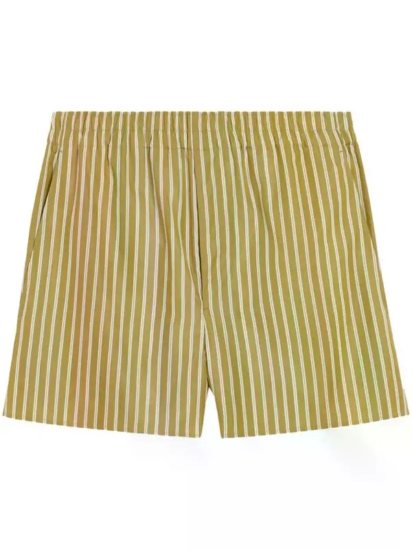 Ami Striped Shorts - Green