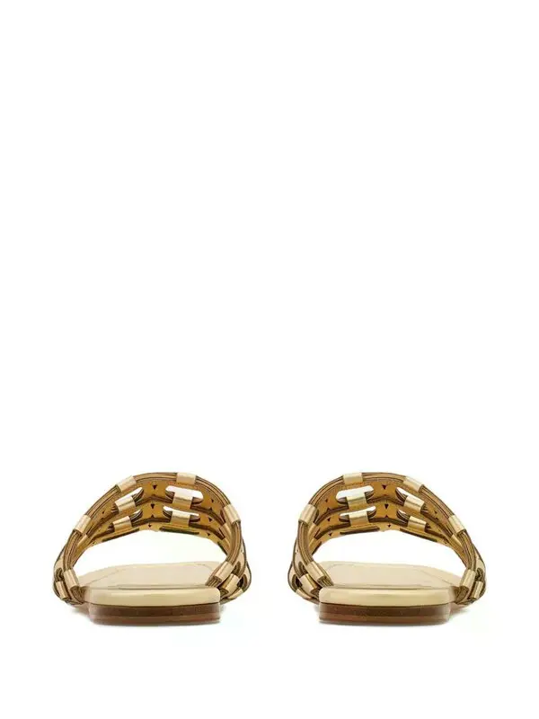 FERRAGAMO Gancini Slides - Gold