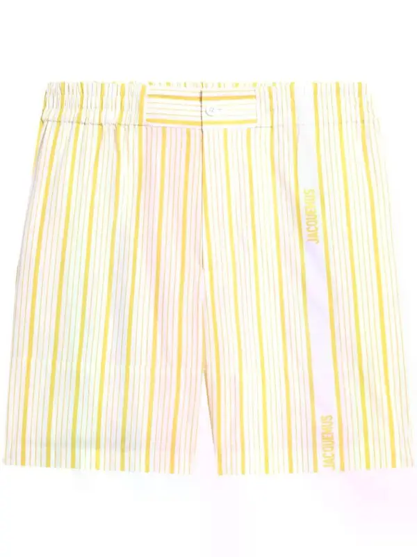 Jacquemus Striped Shorts - Yellow