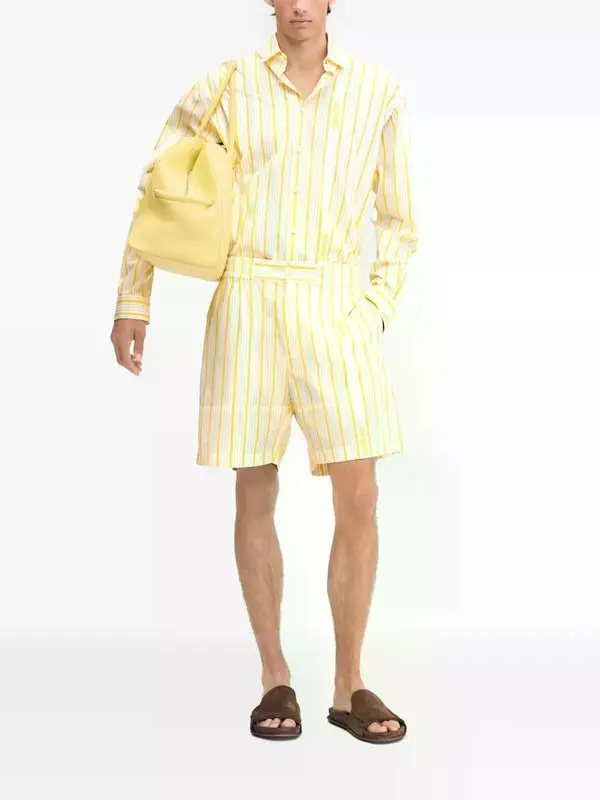 Jacquemus Striped Shorts - Yellow