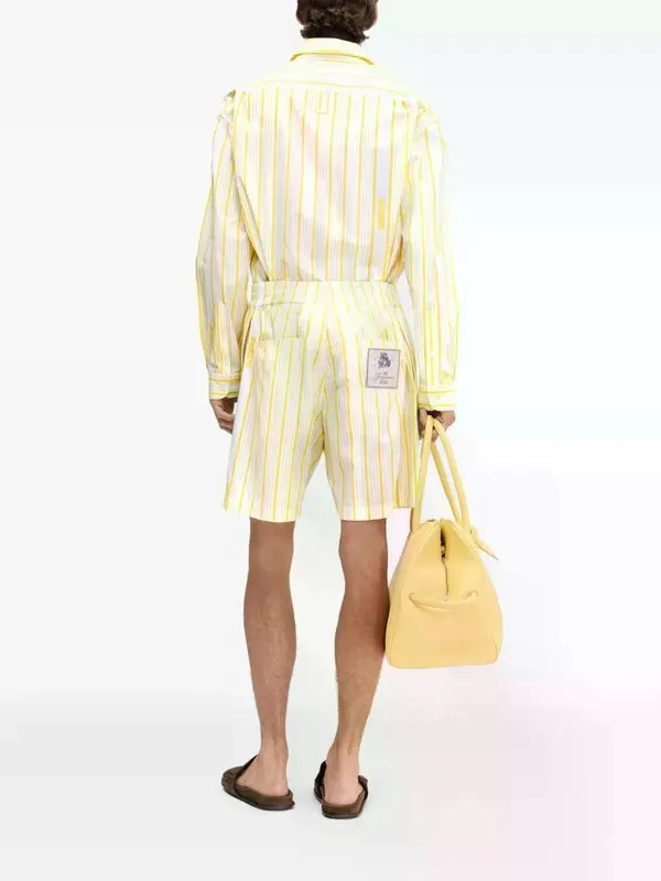 Jacquemus Striped Shorts - Yellow