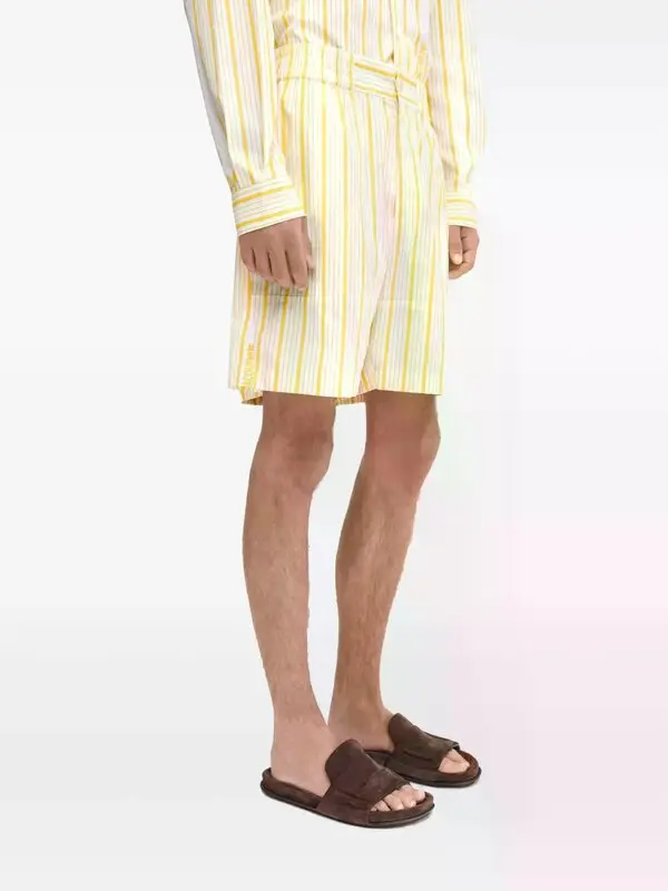 Jacquemus Striped Shorts - Yellow