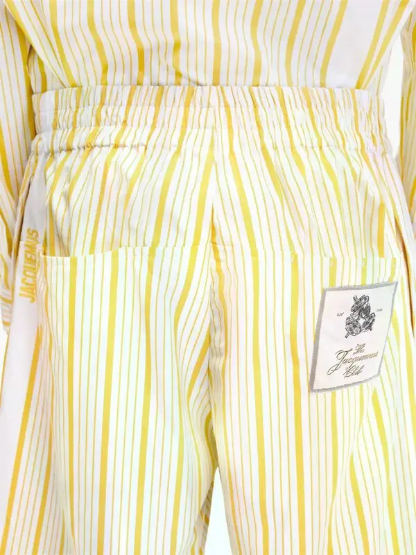 Jacquemus Striped Shorts - Yellow