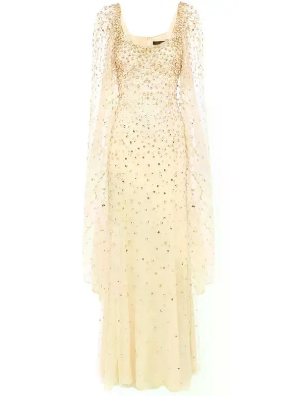 Jenny Packham Angel Wing Dress - Neutrals