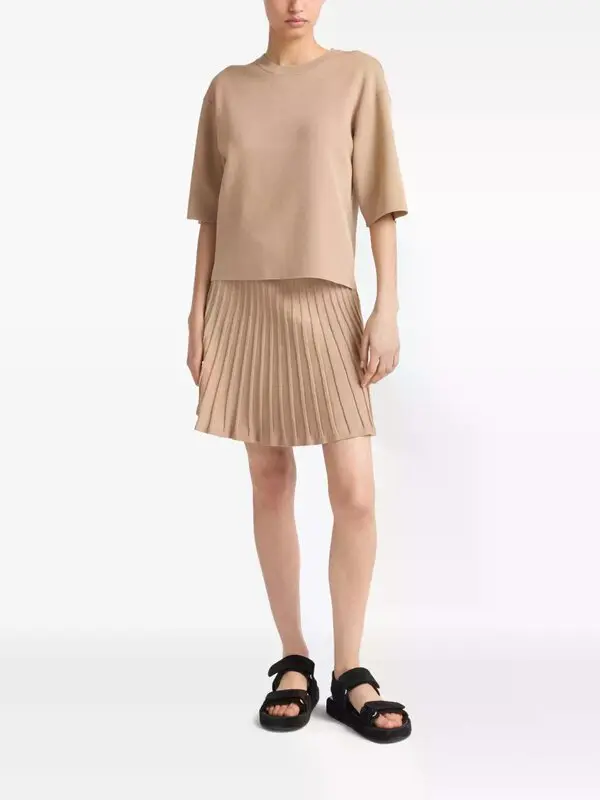 YVES SALOMON Mini Pleated Skirt