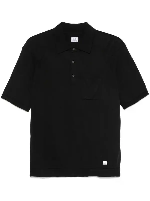 C.P. COMPANY Logo-patch Polo Shirt