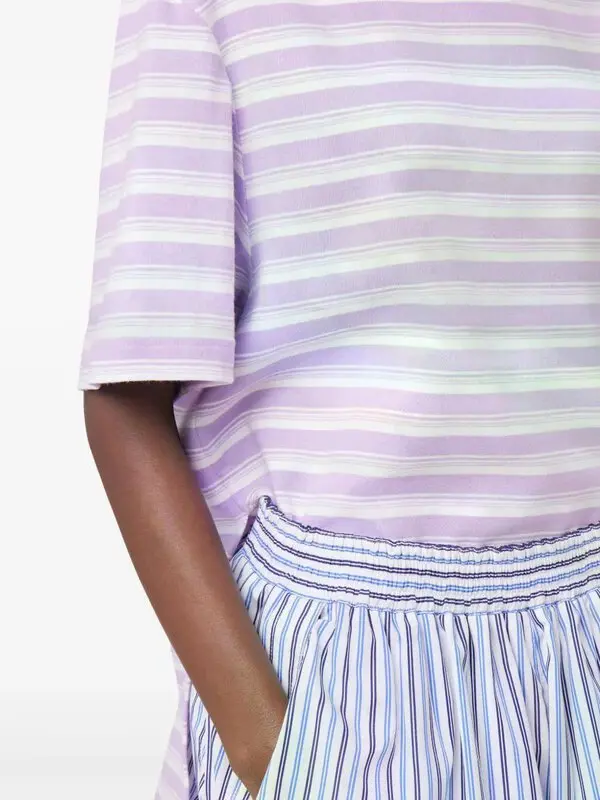 Rabanne Striped T-shirt - Pink