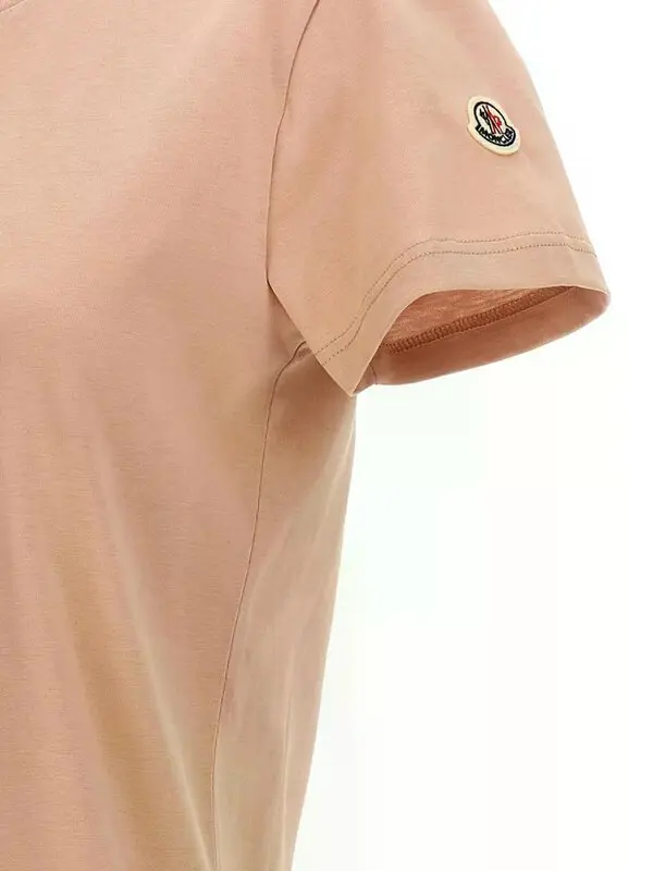 Moncler Cotton T-shirt - Pink