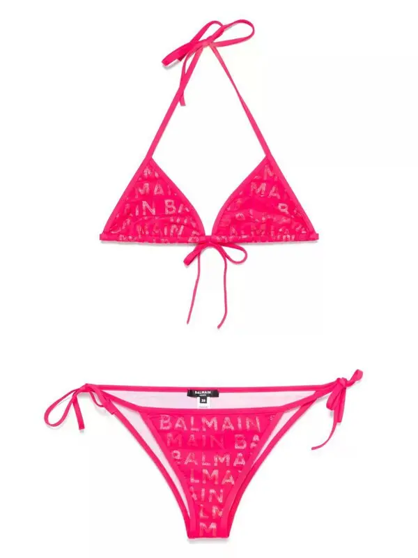 Balmain Logo-print Bikini